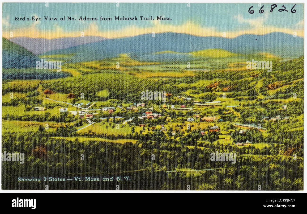 A bird's-eye view from the Mohawk Trail in Massachusetts captures the ...