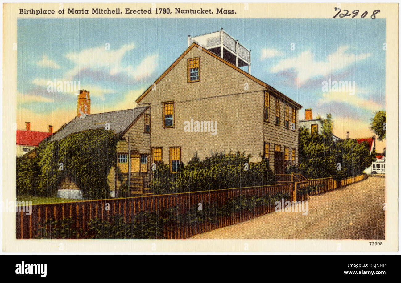 The birthplace of Maria Mitchell, the first American woman astronomer ...