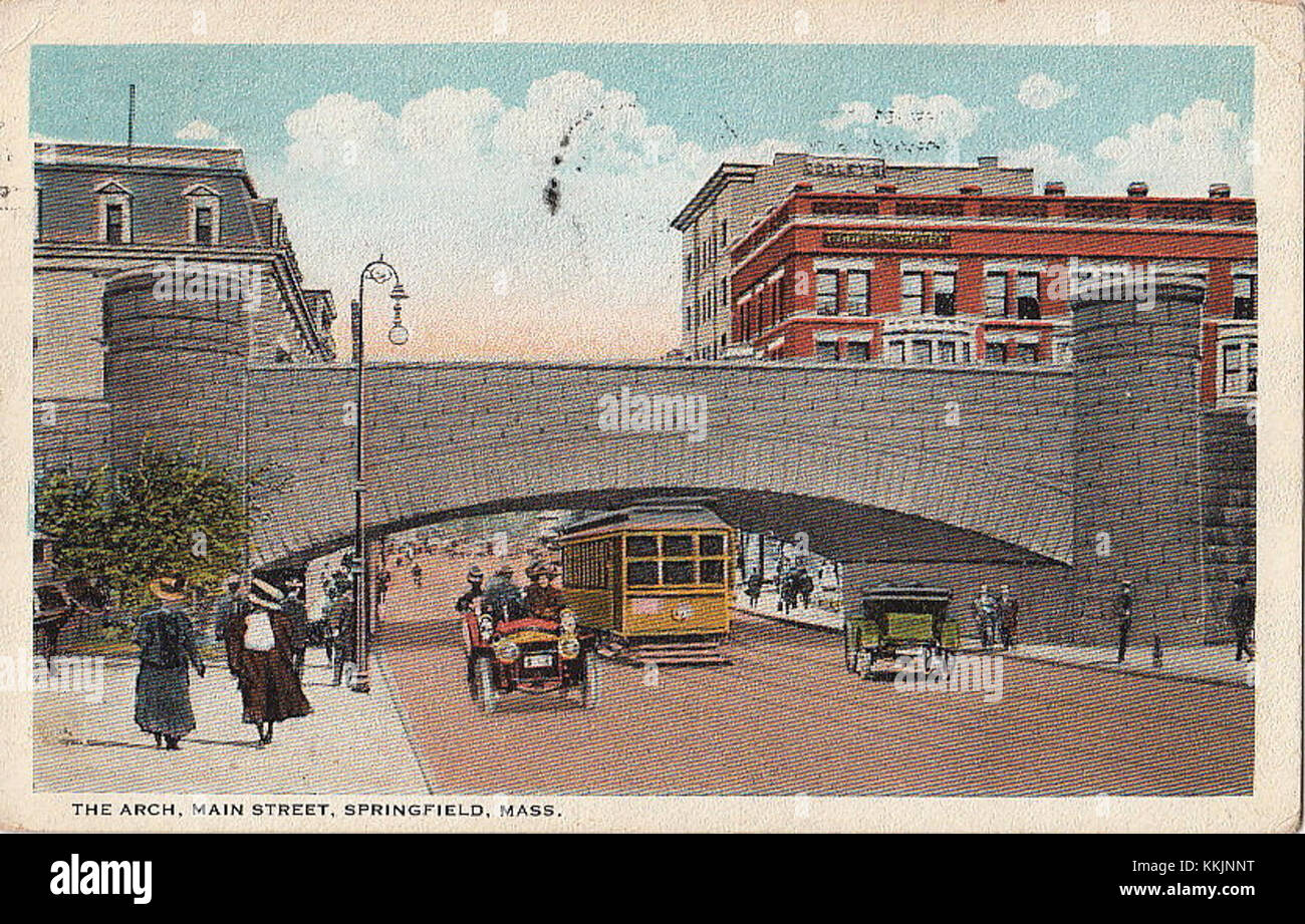 The Arch on Main Street in Springfield, Massachusetts, a historical ...