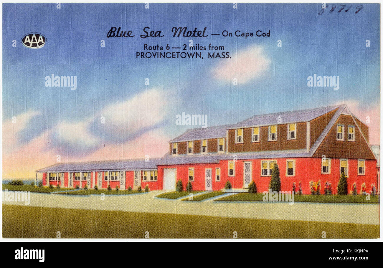 The Blue Sea Motel, located on Route 6 near Provincetown, Massachusetts ...