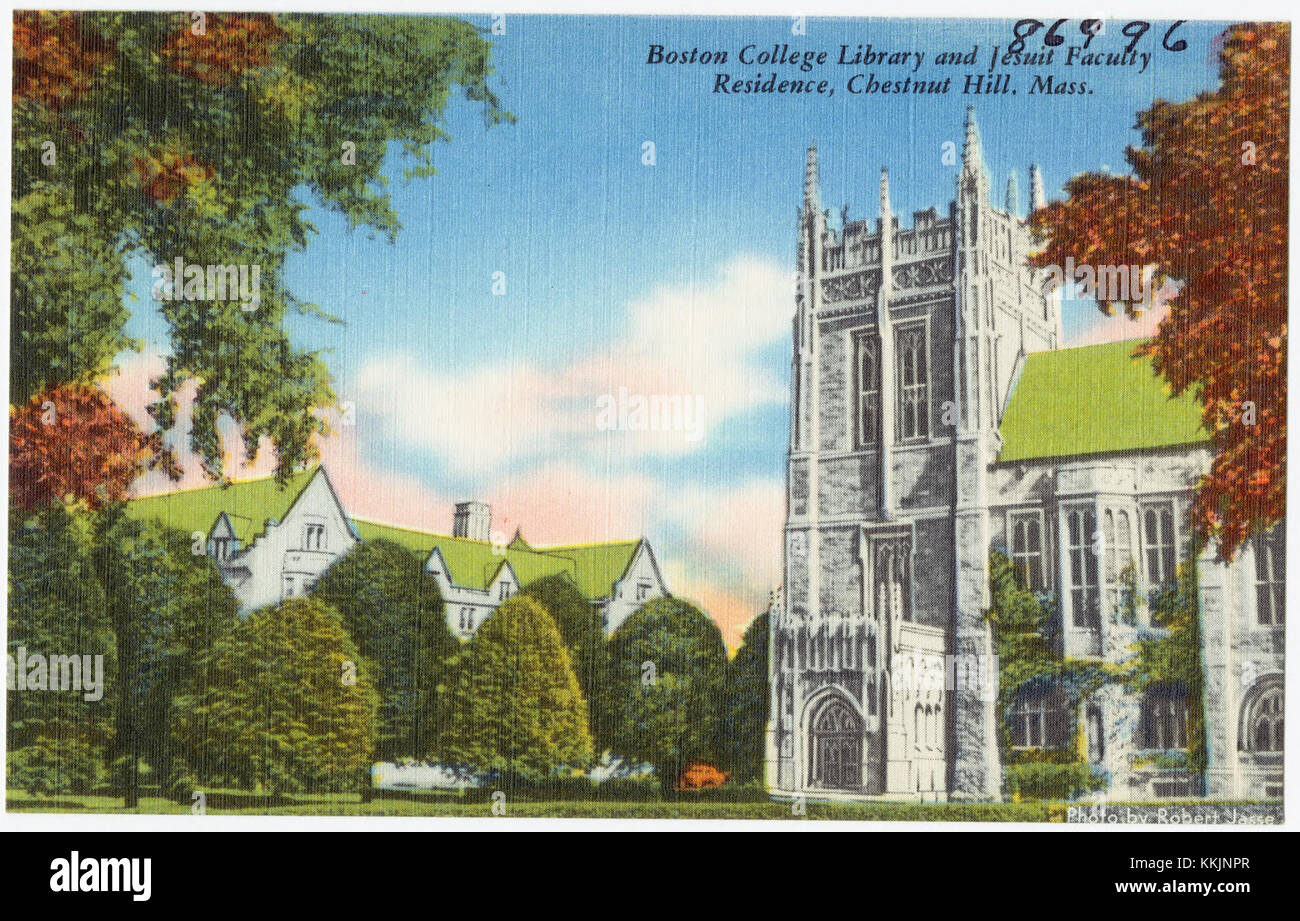 The Boston College Library and Jesuit Faculty Residence in Chestnut ...