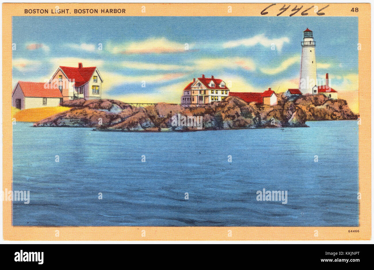 Boston Light, Boston Harbor (64466 Stock Photo - Alamy