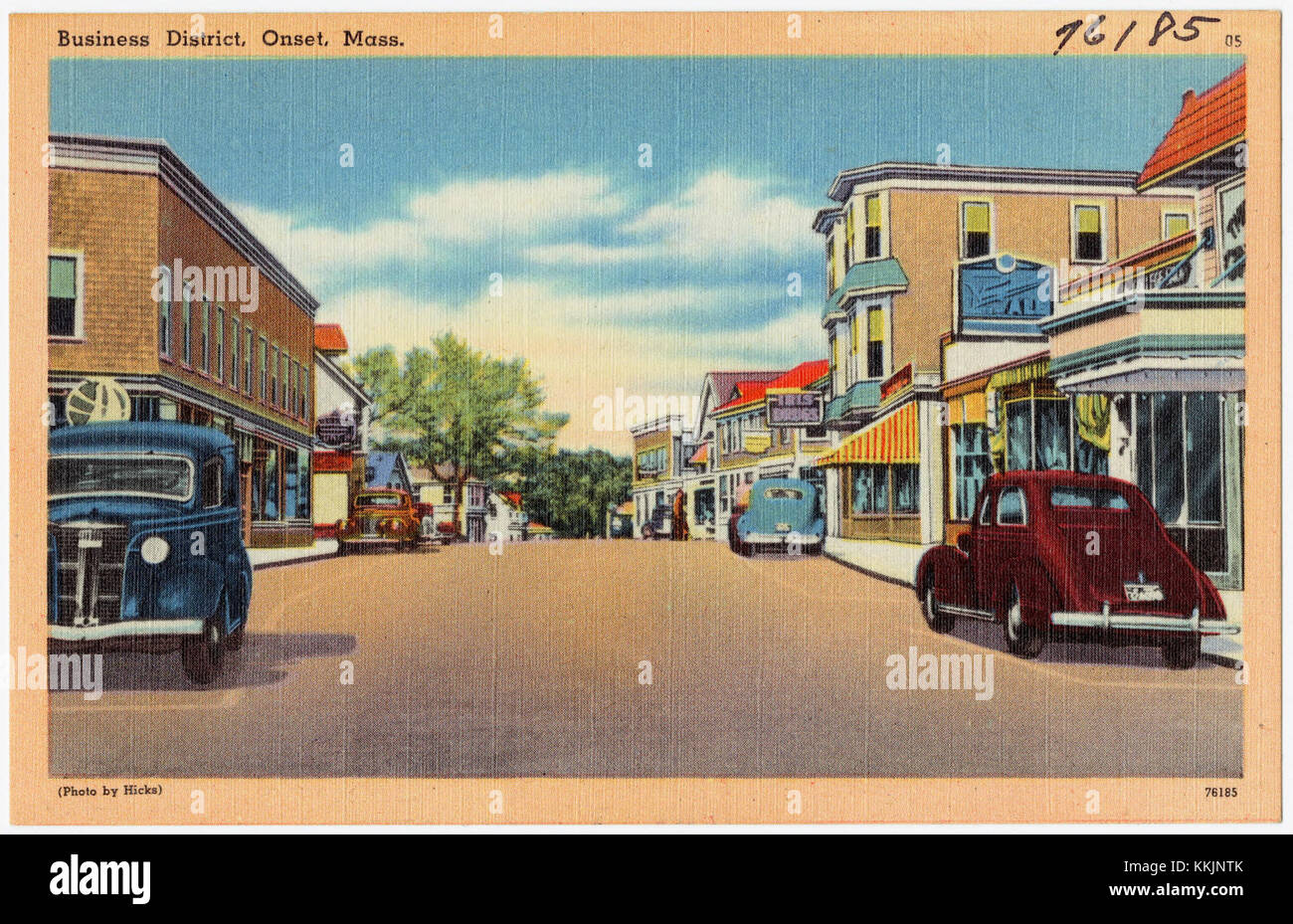 The Business District of Onset, Massachusetts, is depicted in this ...