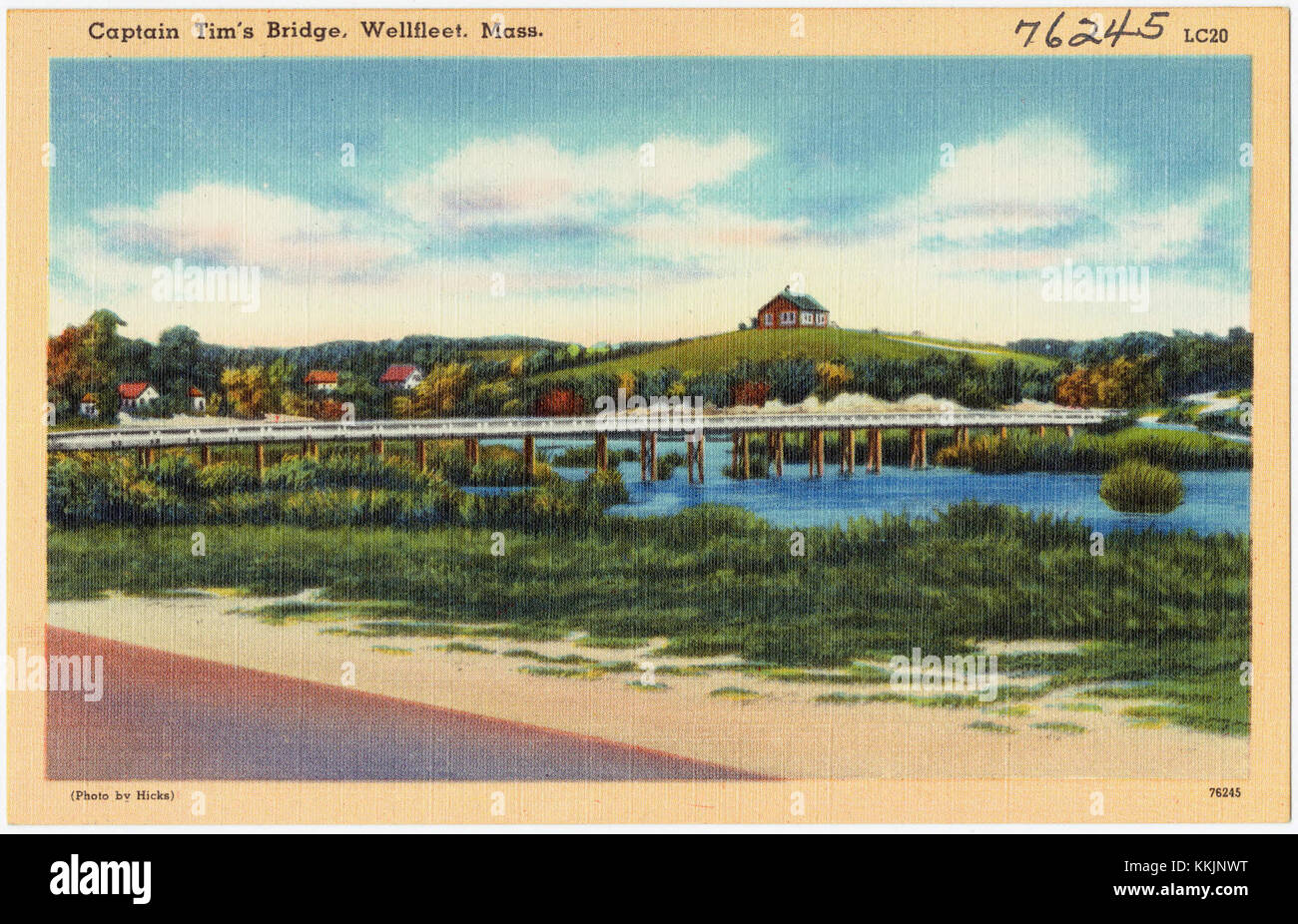 Captain Tim's Bridge in Wellfleet, Massachusetts, is a local landmark ...