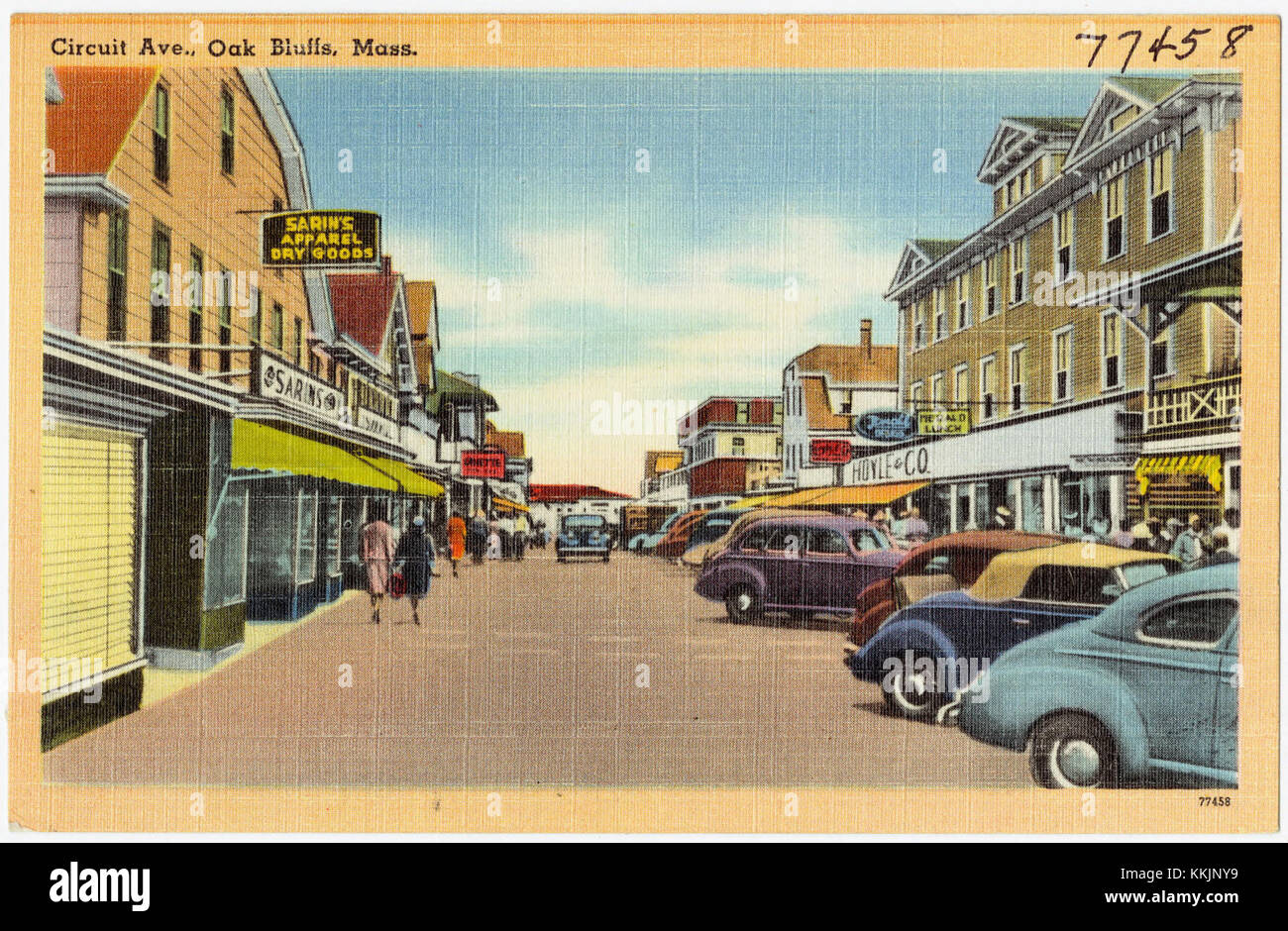 Circuit Avenue in Oak Bluffs, Massachusetts, is a well-known street ...