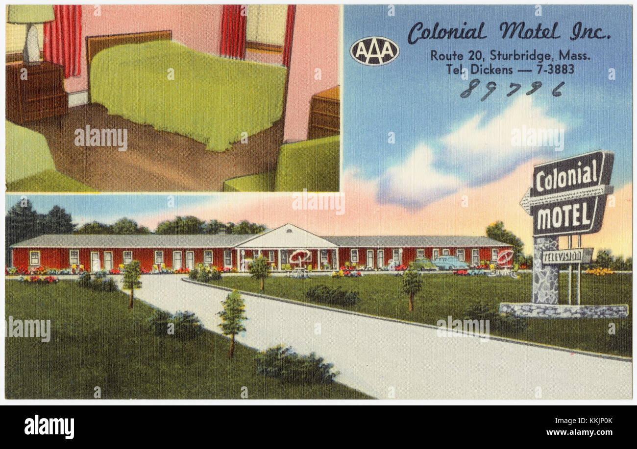 The Colonial Motel Inc. is located along Route 20 in Sturbridge ...