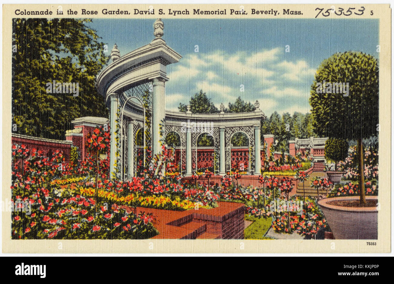 Colonnade in the Rose Garden, David S. Lynch Memorial Park, Beverly ...