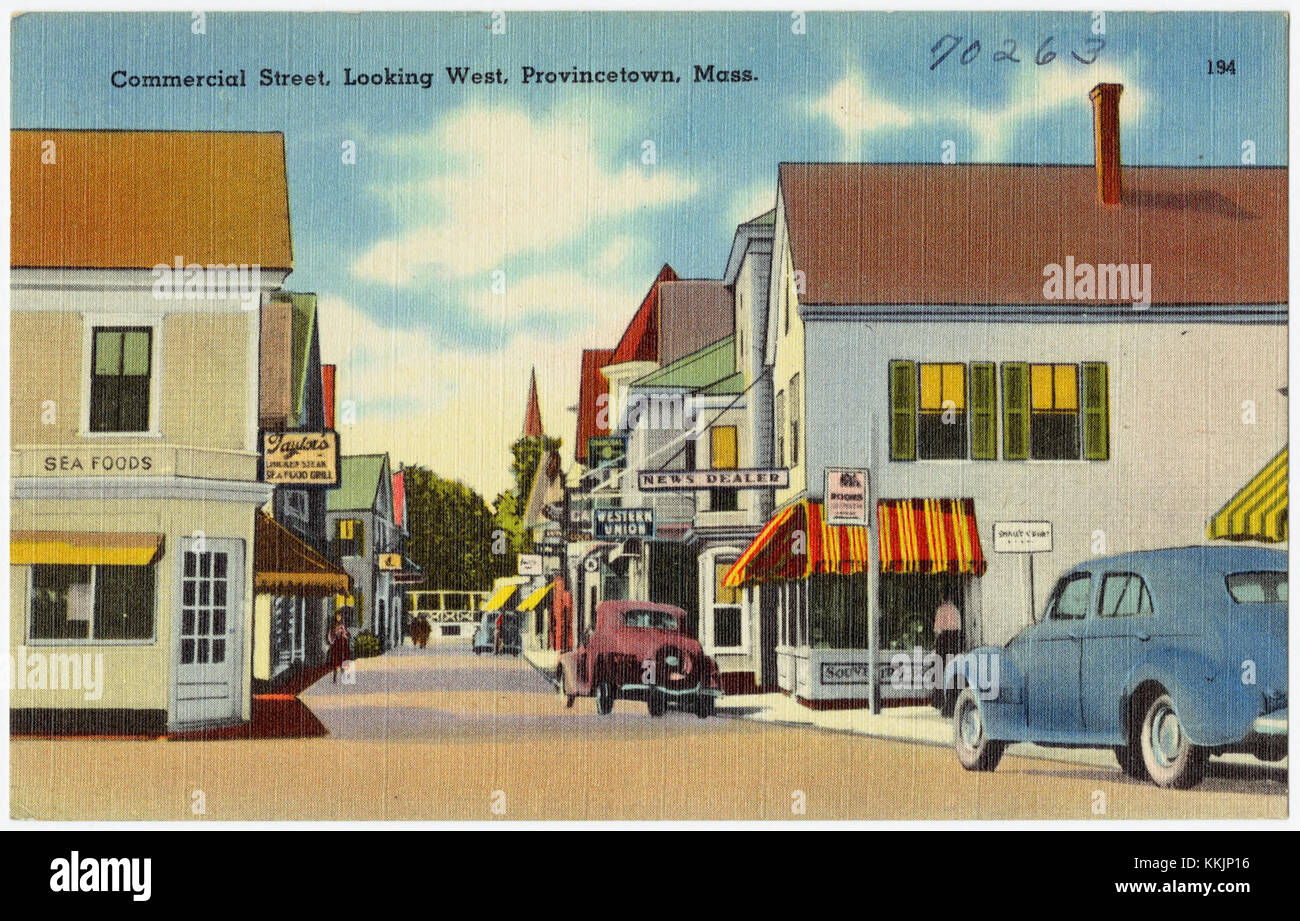This photograph of Commercial Street in Provincetown, Massachusetts ...