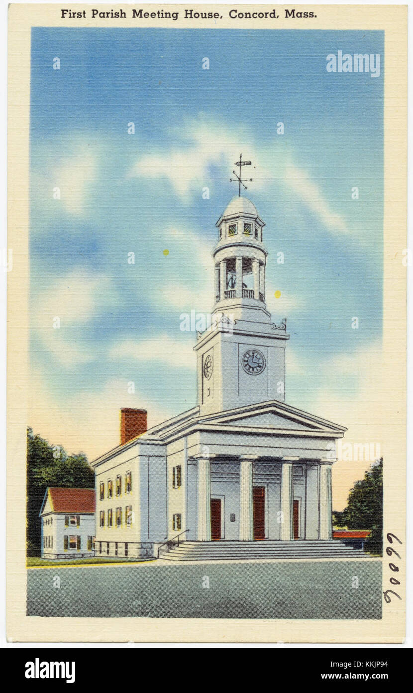 The First Parish Meeting House in Concord, Massachusetts, is a historic ...
