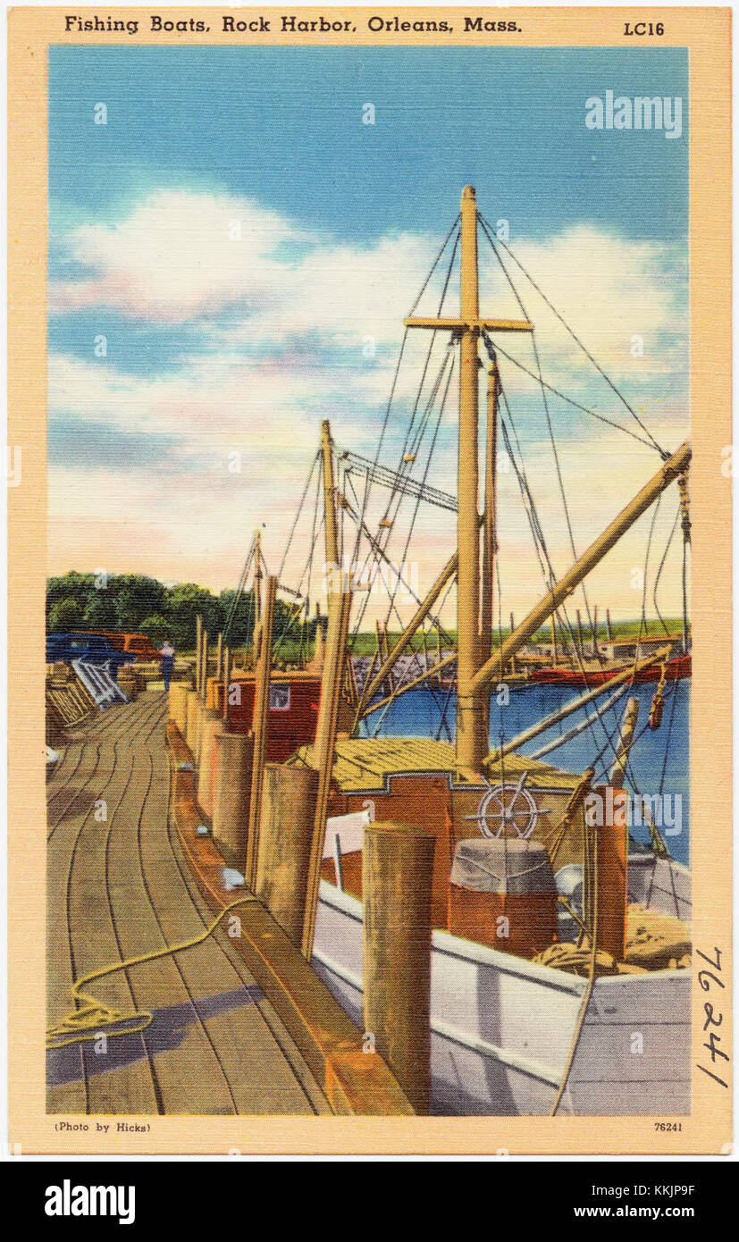This image captures a scene at Rock Harbor in Orleans, Massachusetts ...