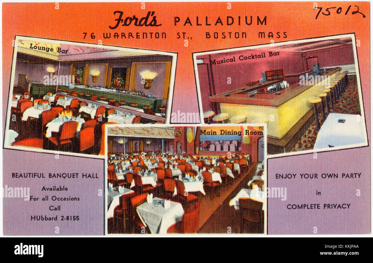 Ford's Palladium, located at 76 Warrenton Street, Boston, is known for ...
