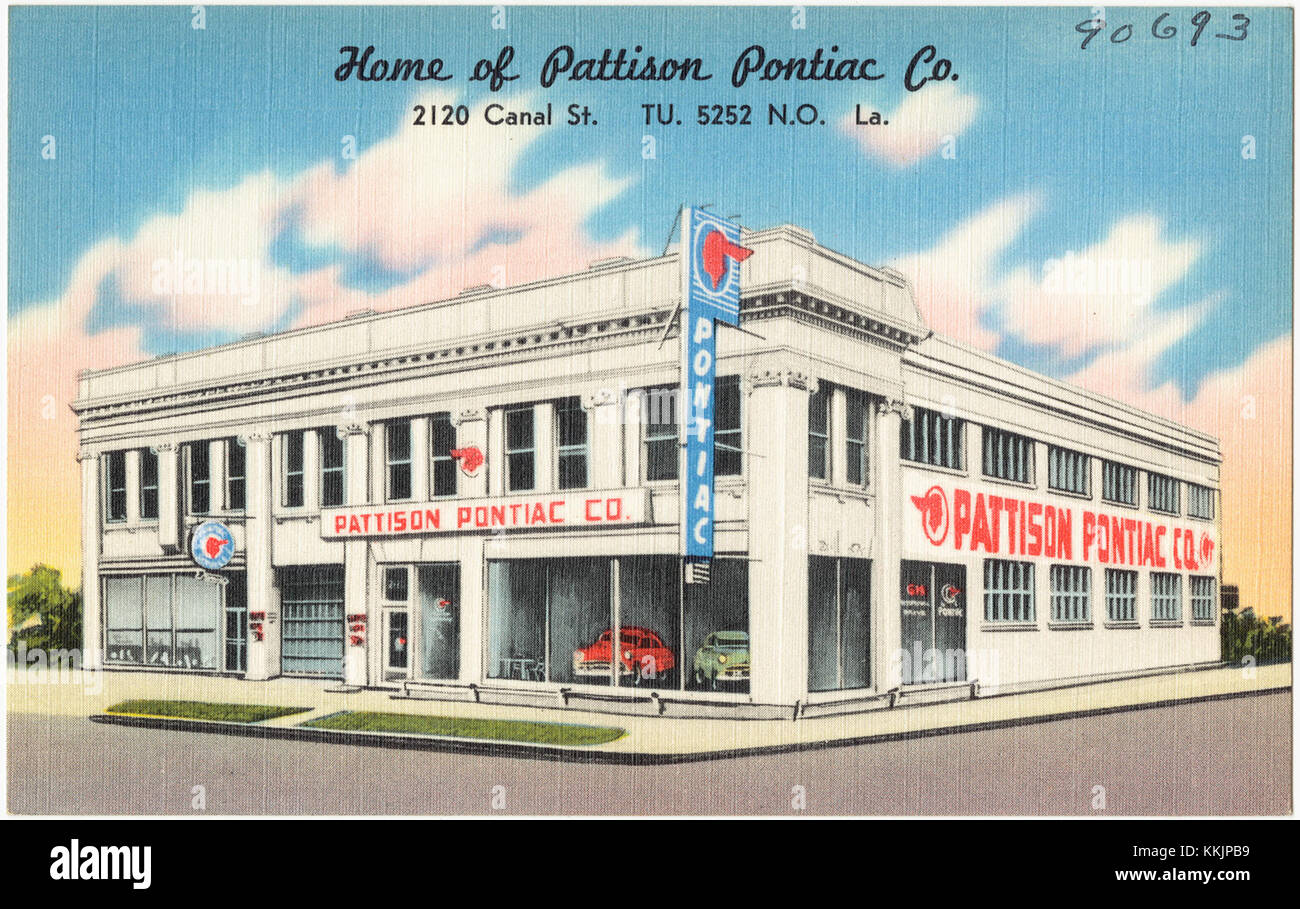 The home of Pattison Pontiac Co. located at 2120 Canal St., New Orleans ...