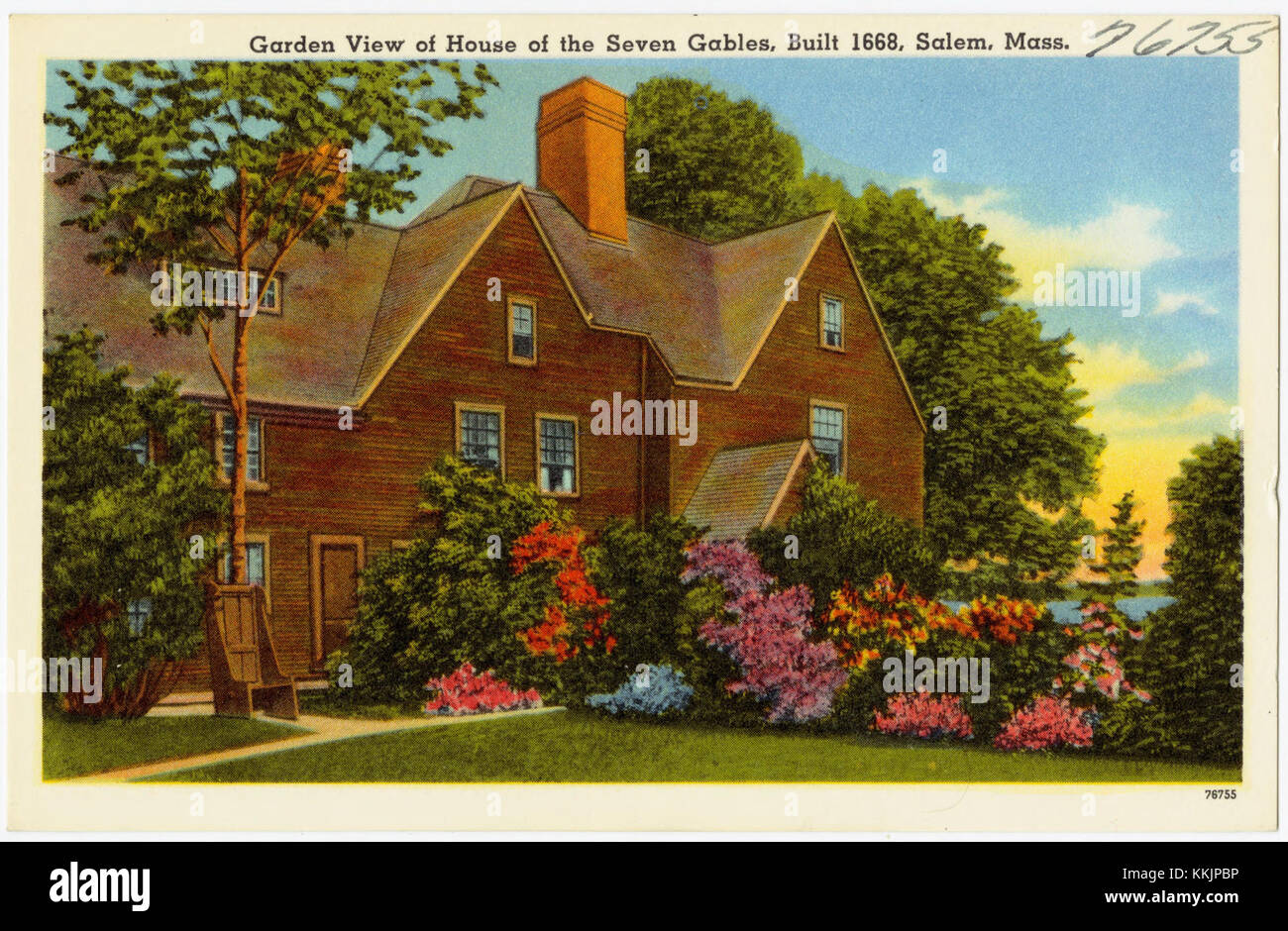 The House of the Seven Gables, built in 1668 in Salem, Massachusetts ...