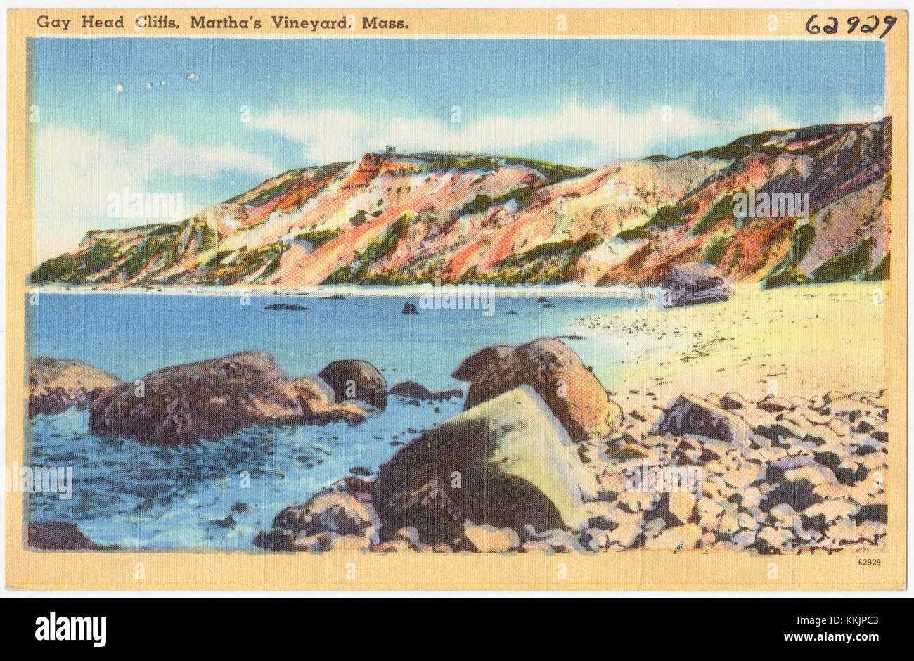 The Gay Head Cliffs, located on Martha’s Vineyard, Massachusetts, are a ...