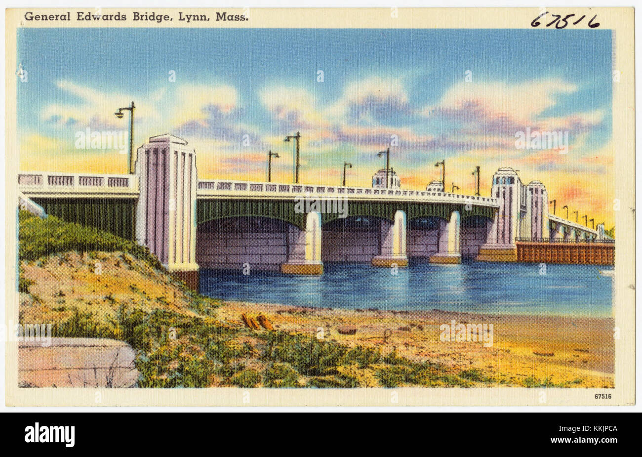 The General Edwards Bridge, located in Lynn, Massachusetts, is an ...