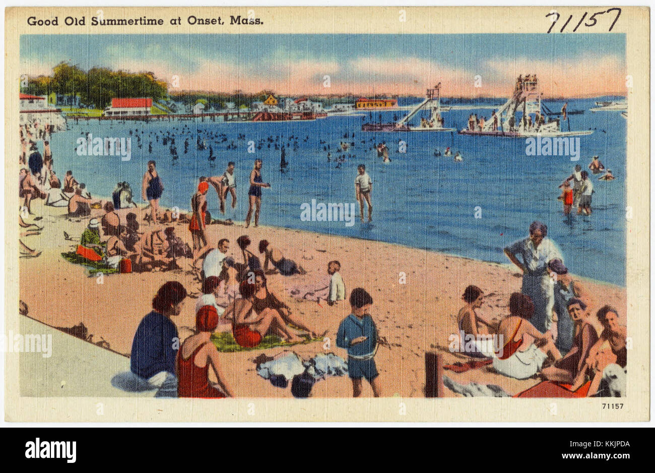 This photograph captures the nostalgic summer atmosphere at Onset Bay ...