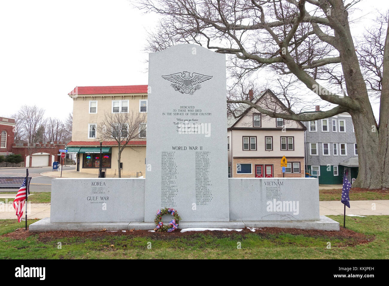 World War II, Korea, Vietnam, and Gulf War Memorial - Winthrop ...