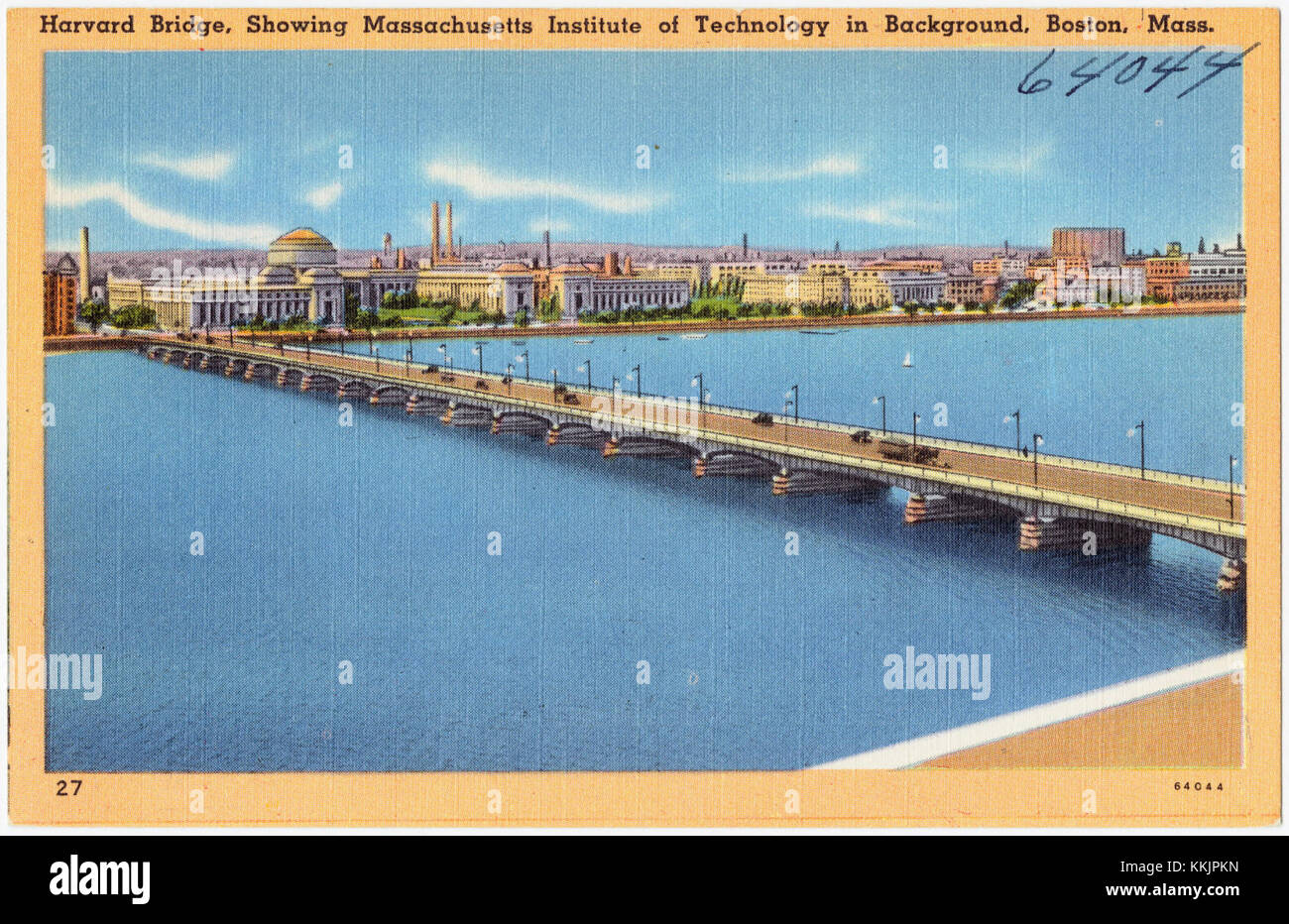 The Harvard Bridge in Boston connects the city's two major universities ...