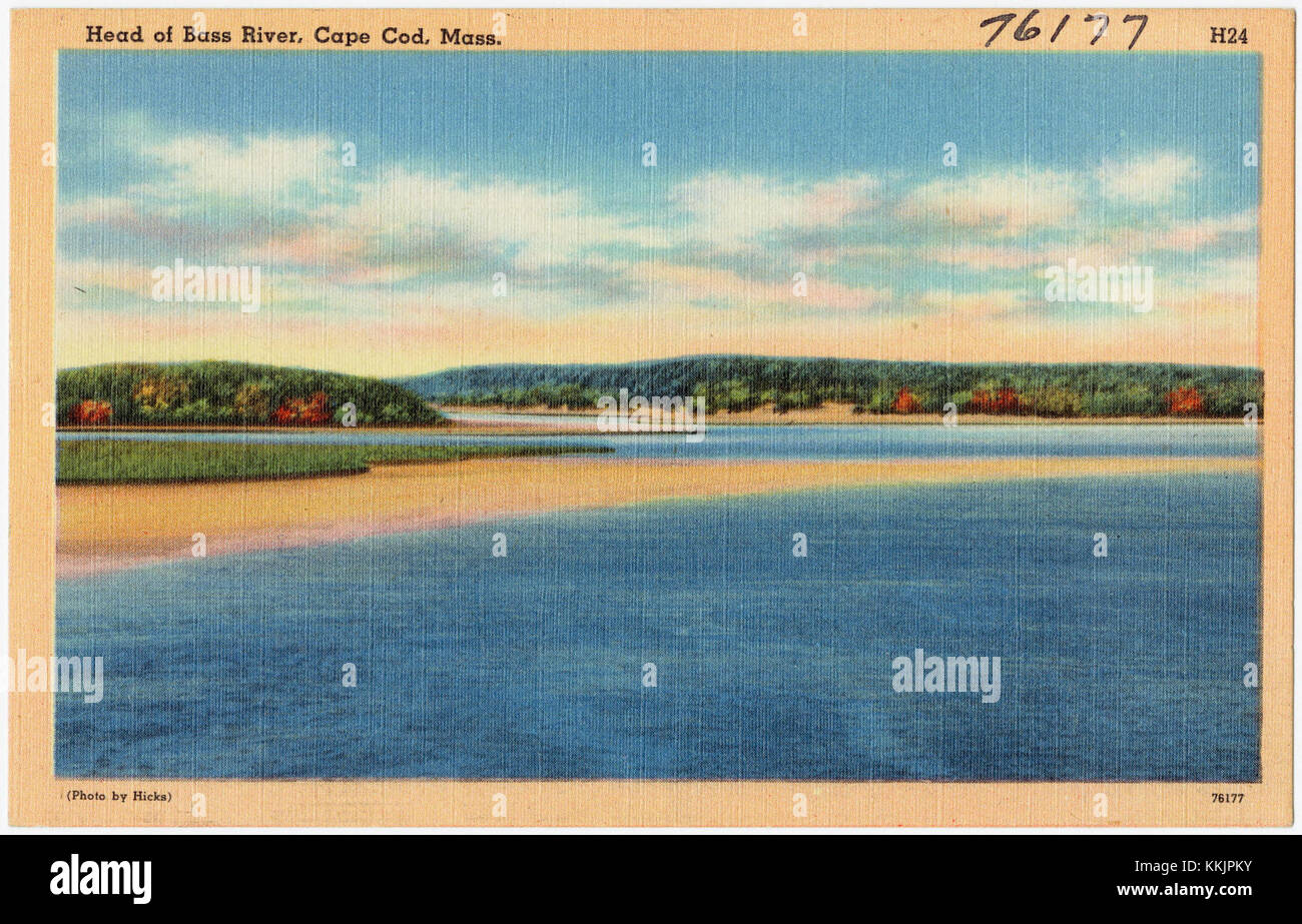 This image shows the Head of Bass River, located in Cape Cod ...