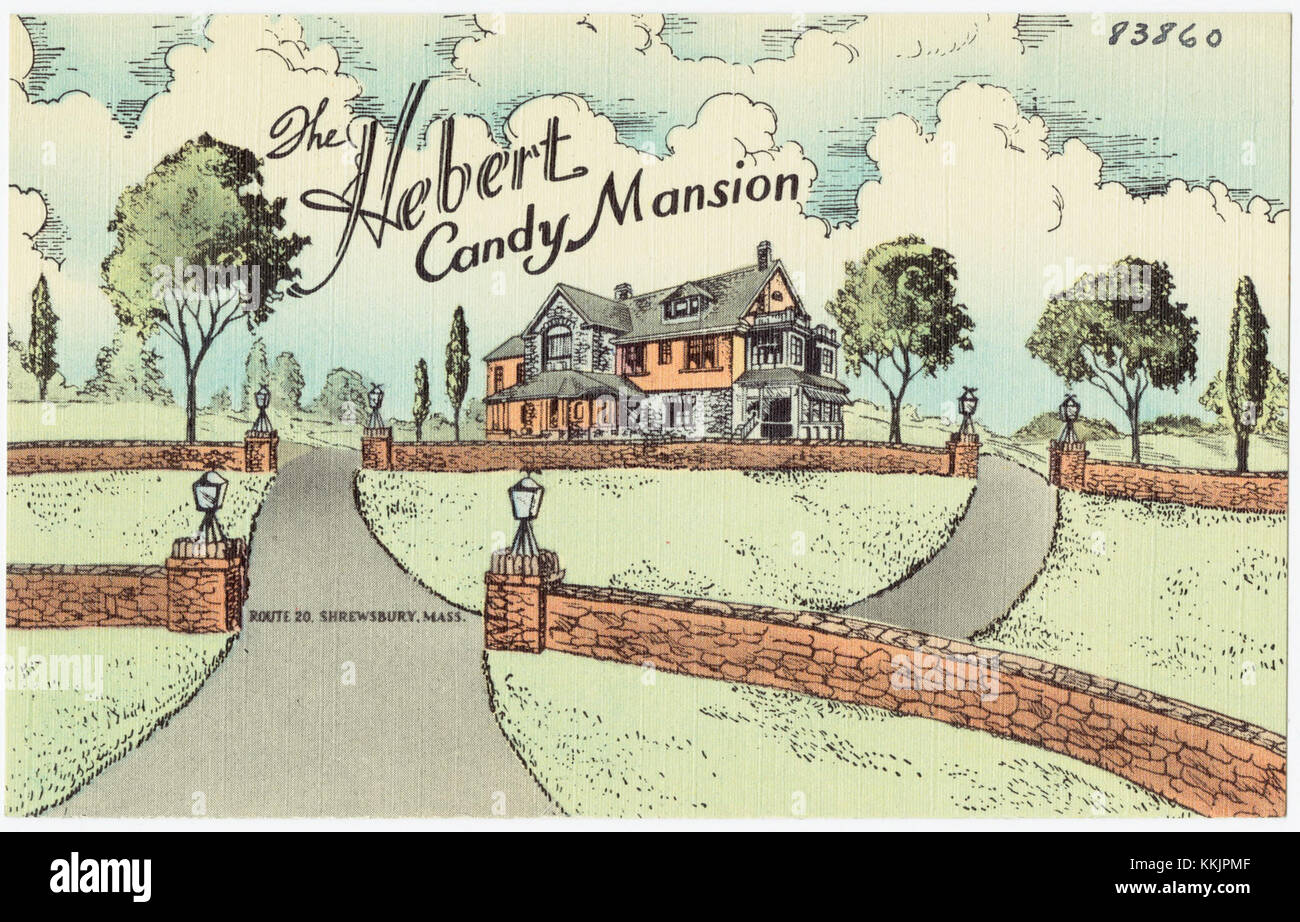 The Herbert Candy Mansion, located along Route 20 in Shrewsbury ...