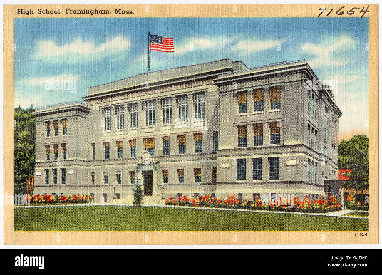 High school, Framingham, Mass (71654 Stock Photo - Alamy