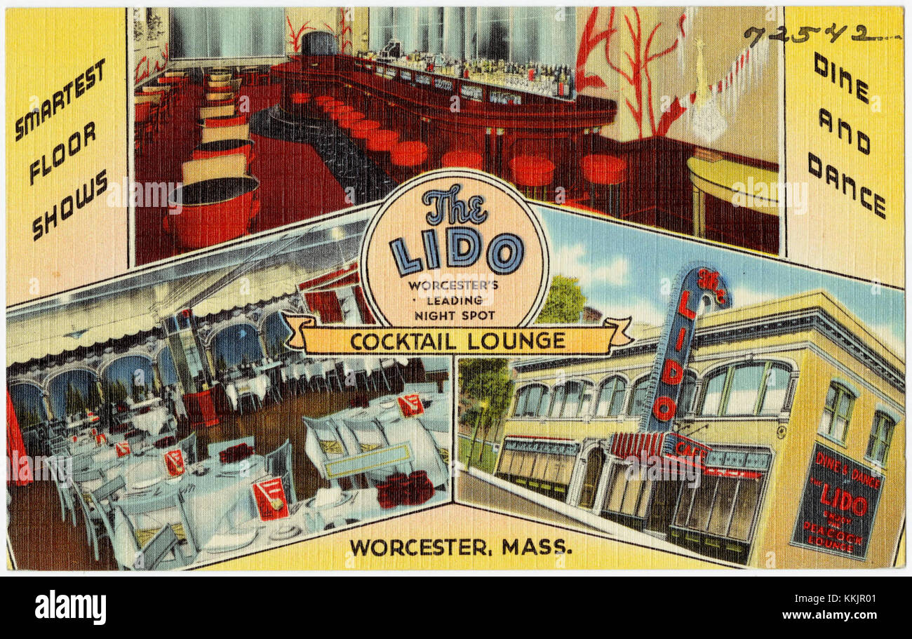 The Lido cocktail lounge in Worcester, Massachusetts, offers a glimpse ...