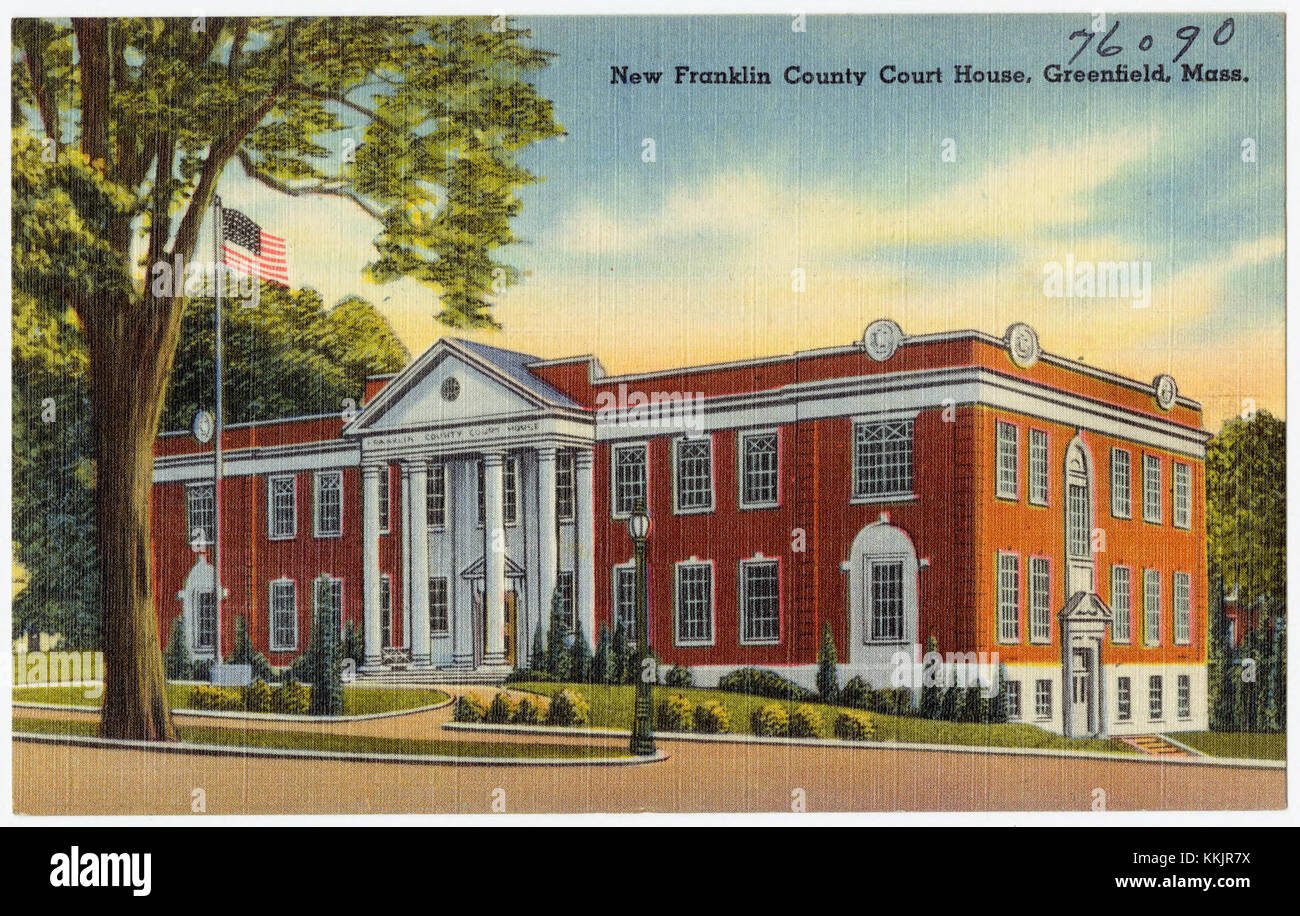 New Franklin County Court House, Greenfield, Mass (76090 Stock Photo ...