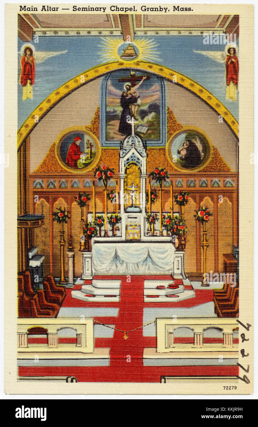 The Main Altar of the Seminary Chapel in Granby, Massachusetts, is a ...