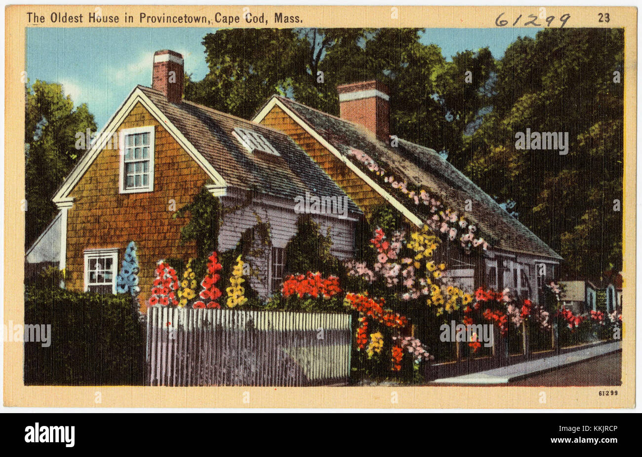 The oldest house in Provincetown, Cape Cod, Massachusetts, dating back ...