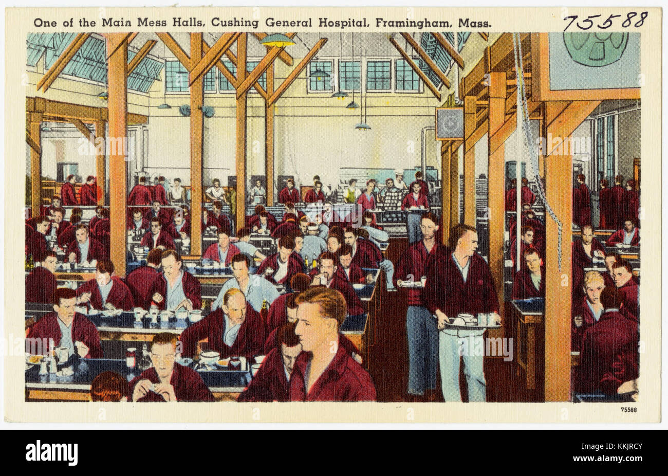The Mess Hall at Cushing General Hospital in Framingham, Massachusetts ...