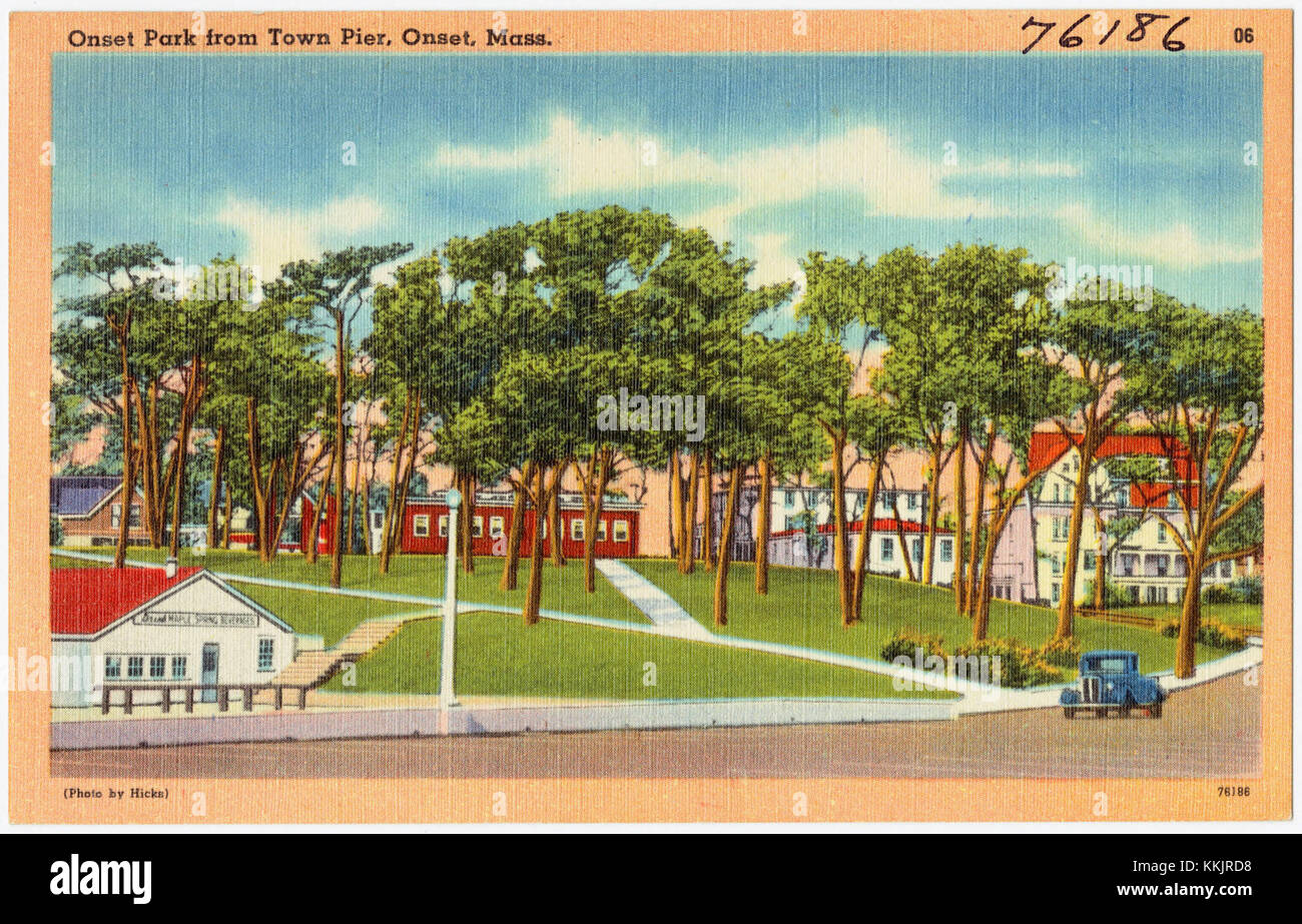 Onset Park from town pier, Onset, Mass (76186 Stock Photo - Alamy