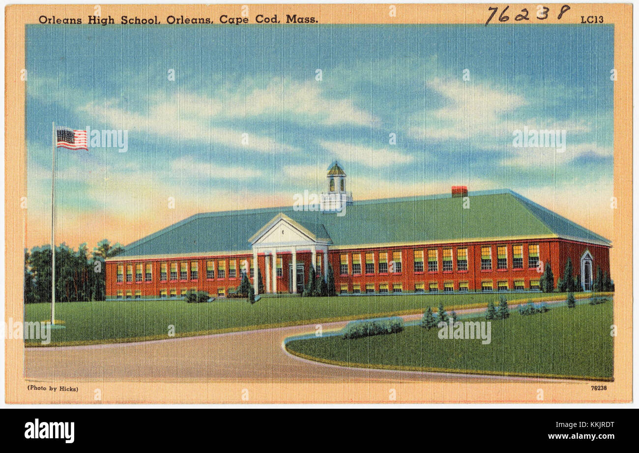 Orleans High School, Orleans, Cape Cod, Mass (76238 Stock Photo - Alamy