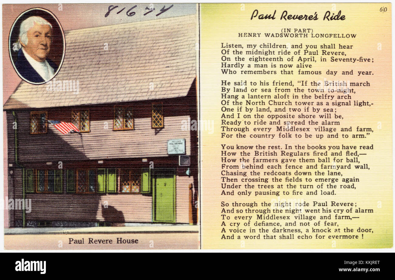 The Paul Revere House, located in Boston, Massachusetts, is a historic ...