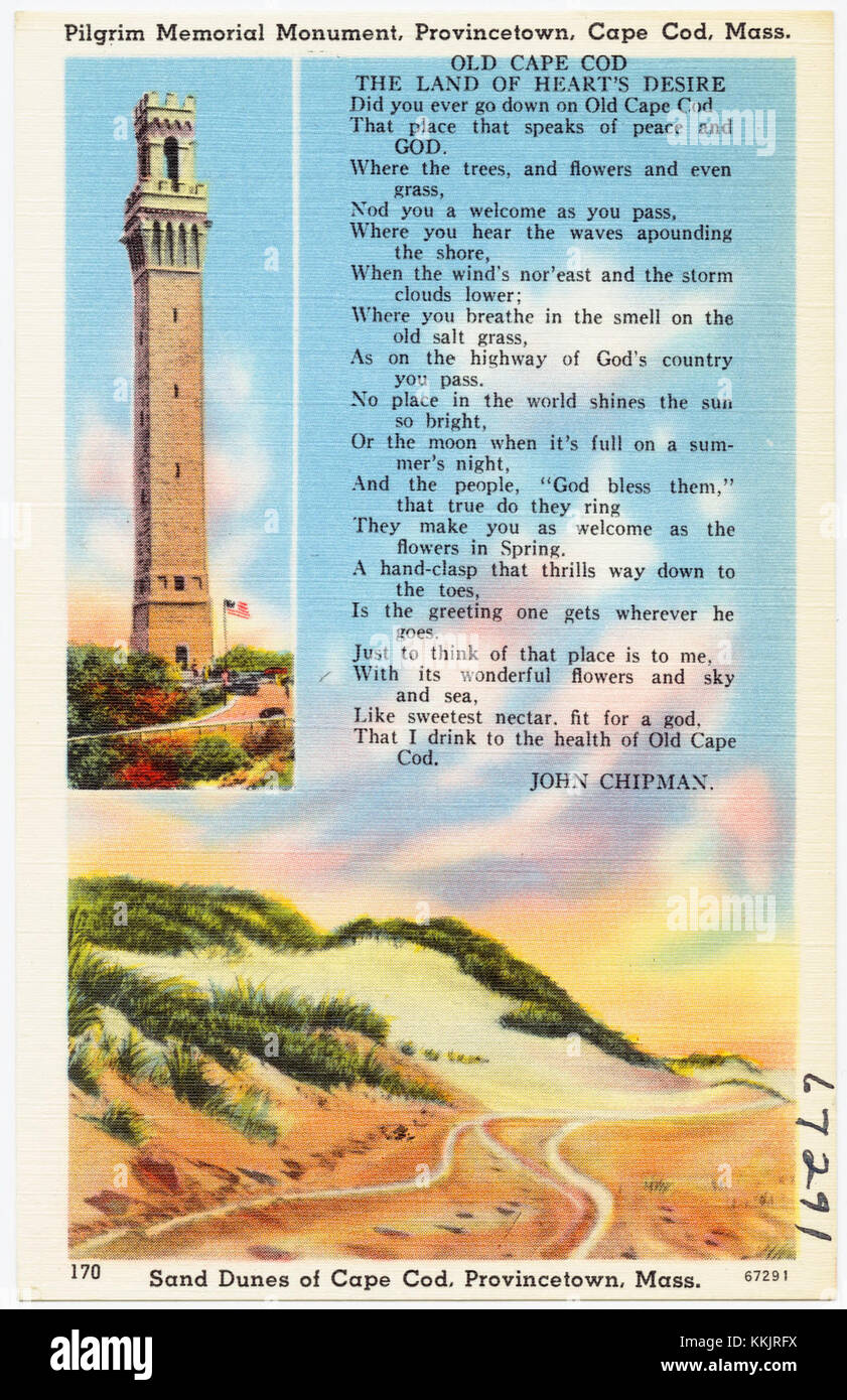The Pilgrim Memorial Monument in Provincetown, Massachusetts ...