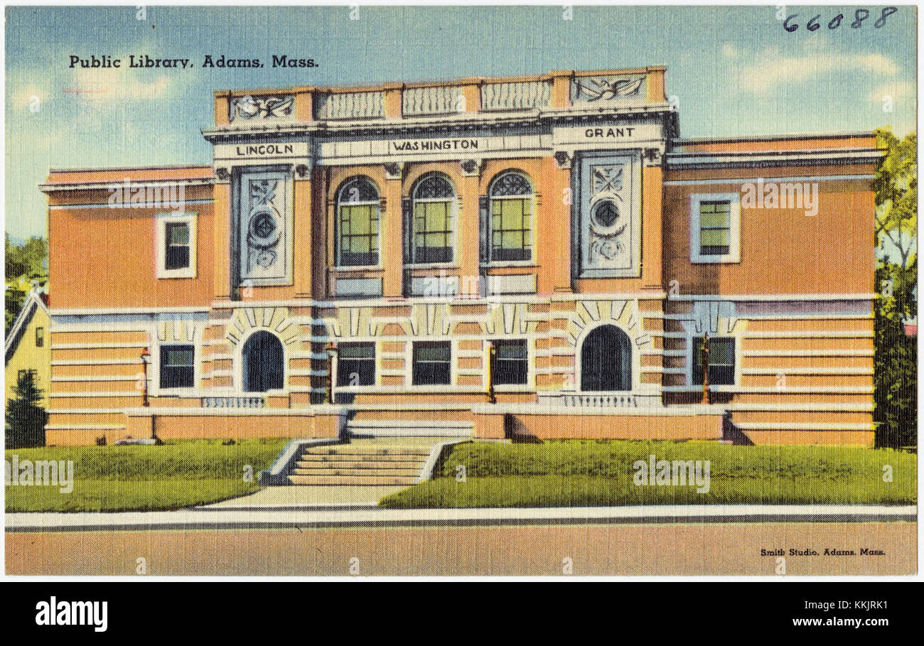 Public library, Adams, Mass (66088 Stock Photo - Alamy