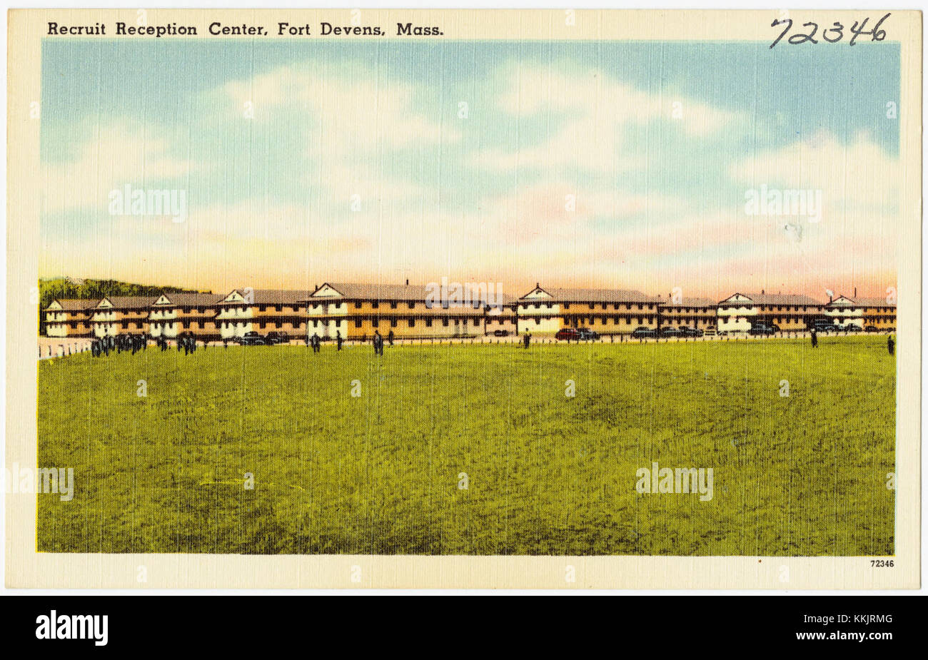 The Recruit Reception Center at Fort Devens, Massachusetts, identified by catalog number 72346 ...