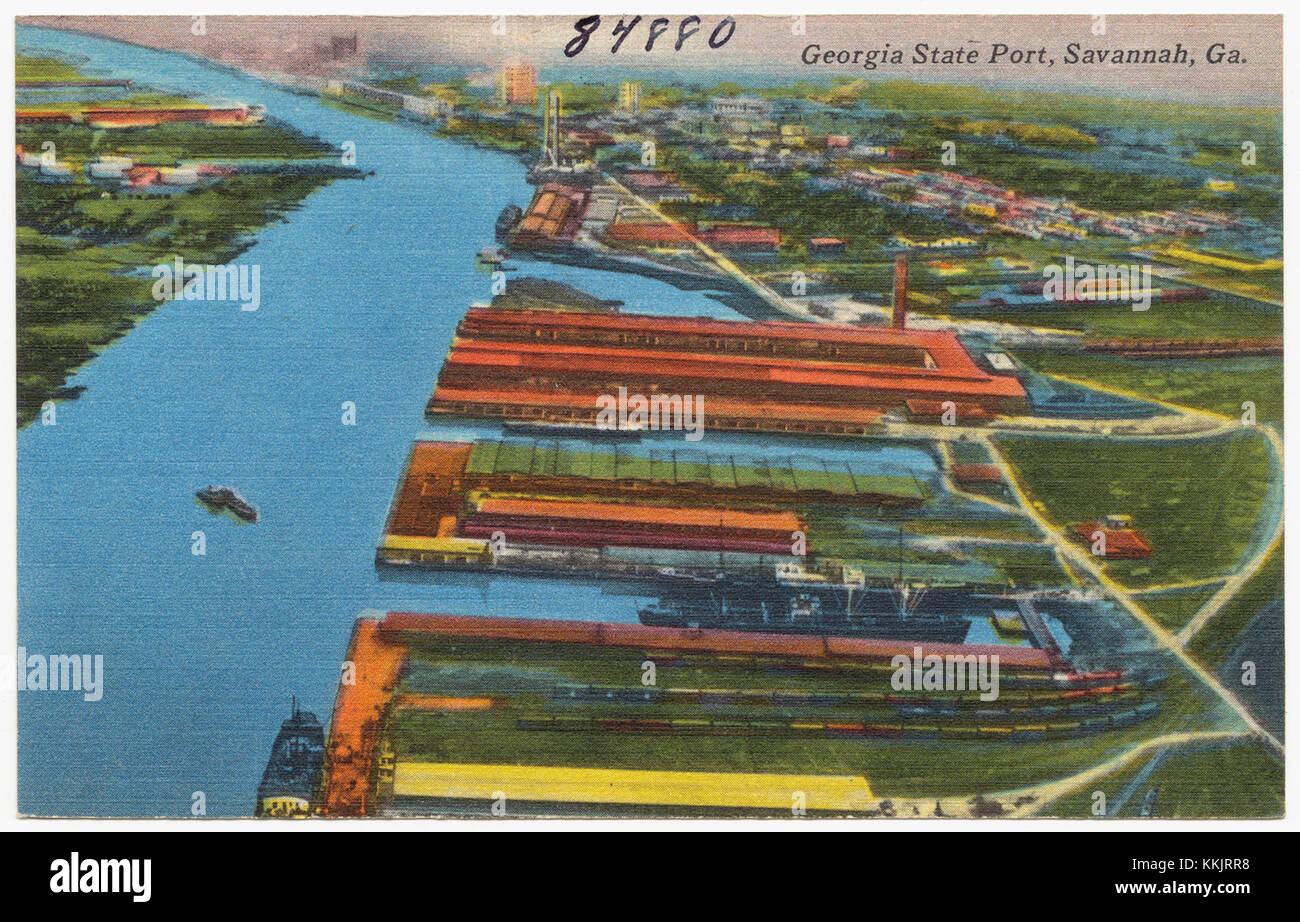 The Georgia State Port in Savannah, Georgia, is a major port for ...