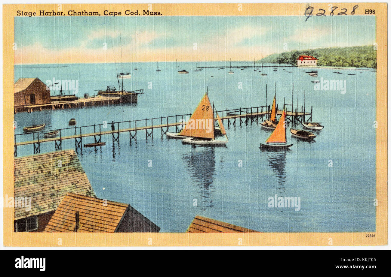 Stage Harbor in Chatham, Massachusetts, is a scenic coastal area known ...
