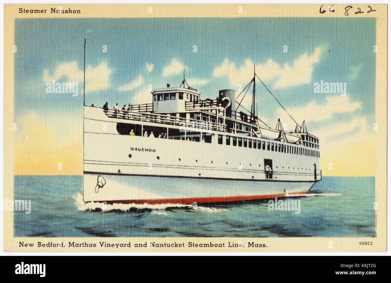The Steamer Naushon was a passenger vessel operating along the New ...