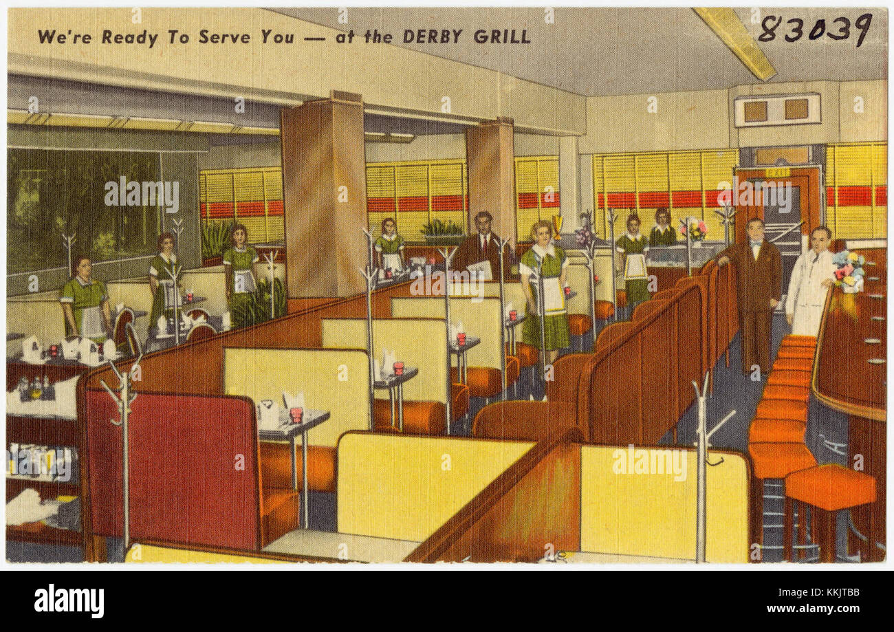 We're ready to serve you -- at the Derby Grill (83039 Stock Photo - Alamy