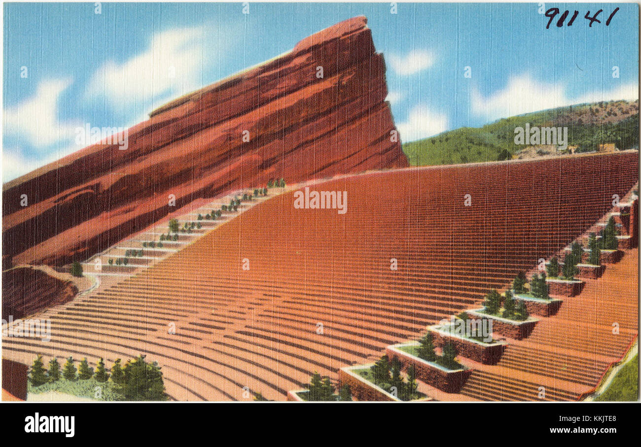 A photograph of the Red Rock Theatre located in the Park of the Red ...