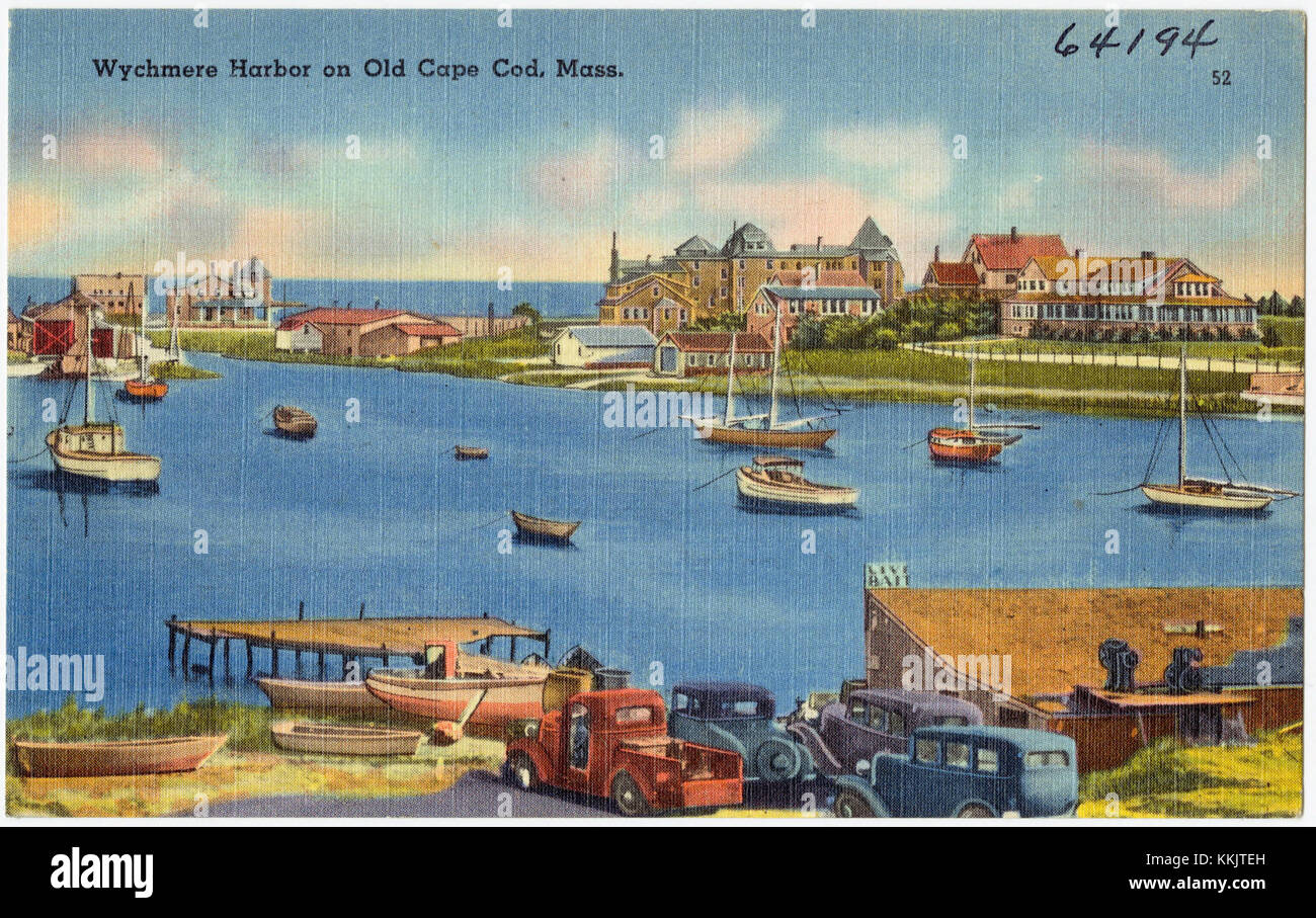 Wychmere Harbor, located on Old Cape Cod in Massachusetts, is a scenic ...