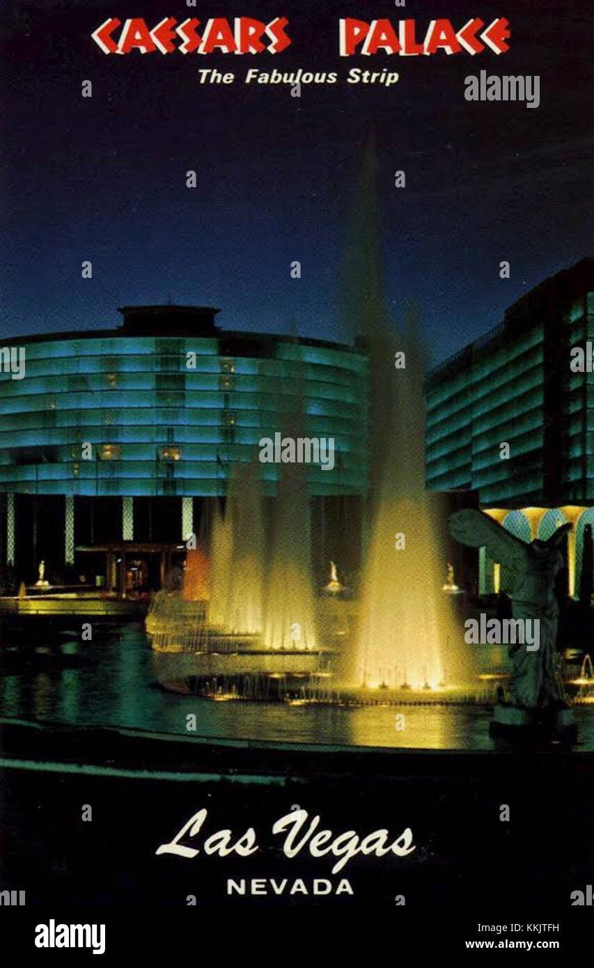 The iconic fountains of Caesars Palace in Las Vegas, Nevada, known for ...