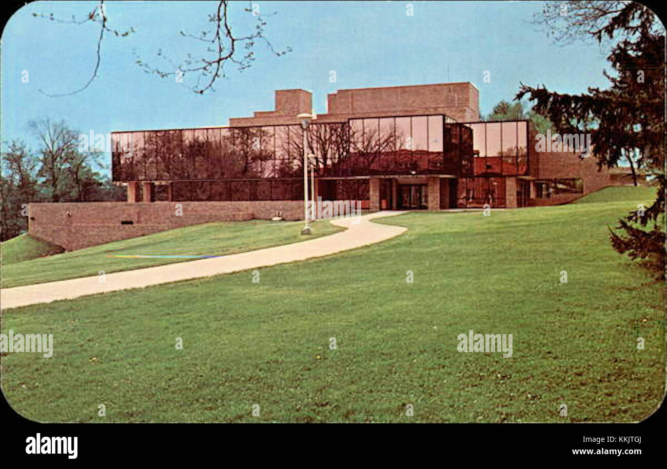 A photograph from 1973 showcasing the College Center at Cedar Crest ...