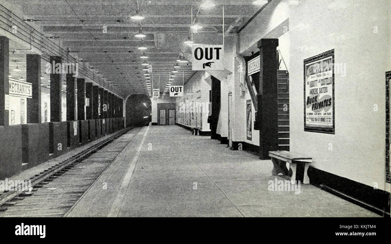Mechanics station inbound platform before opening Stock Photo - Alamy