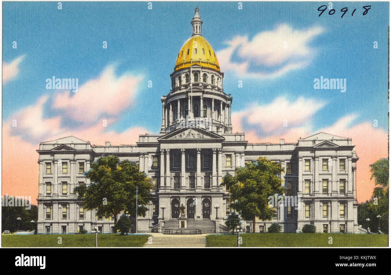 The Colorado State Capitol building in Denver, showcasing its classical ...