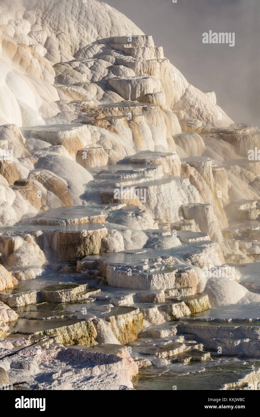 Yellowstone travertine hi-res stock photography and images - Alamy