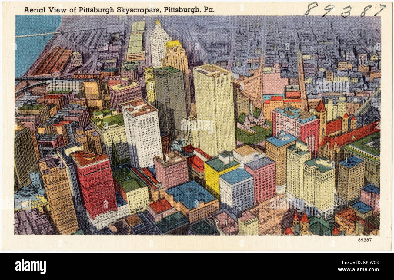 Aerial view of pittsburgh hi-res stock photography and images - Alamy