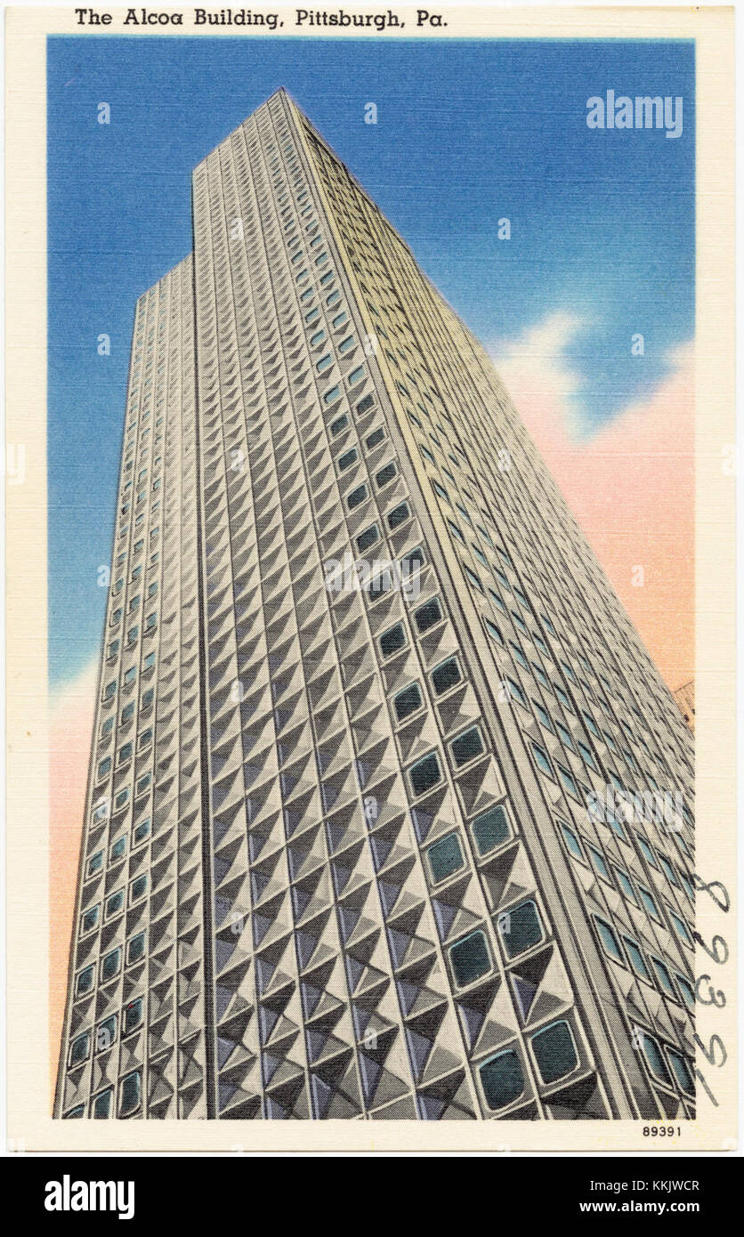 The Alcoa Building, located in Pittsburgh, Pennsylvania, is a modernist ...