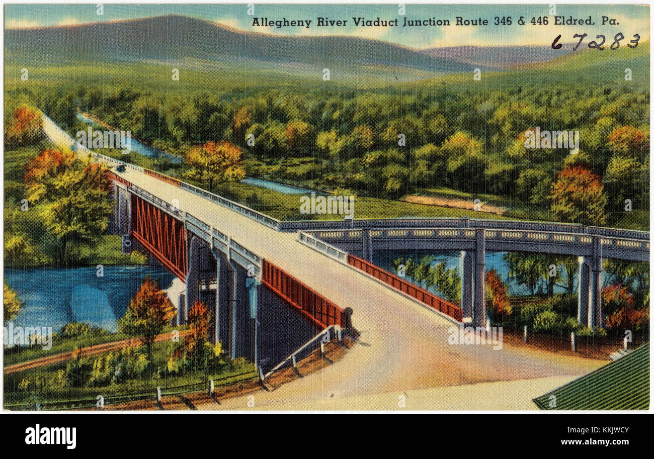The Allegheny River Viaduct Junction, located in Eldred, Pennsylvania ...